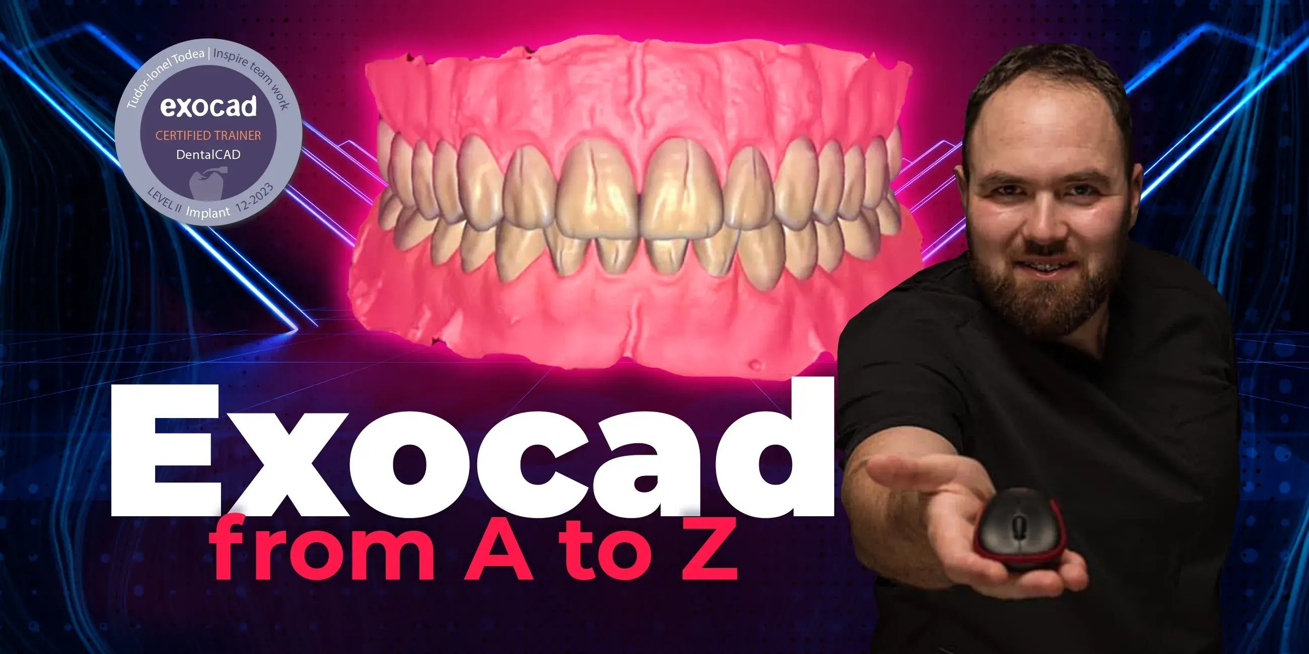 Webinar on occlusal splint design in Exocad, virtual wax-up