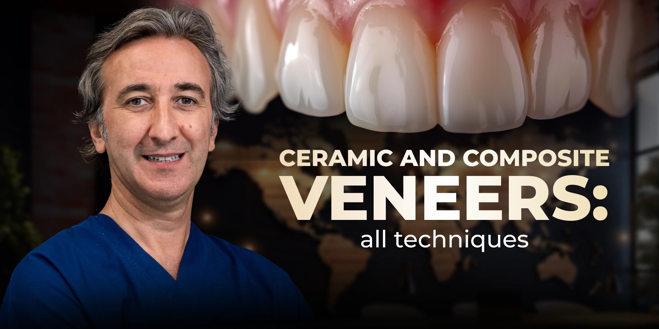 Online course on composite, ceramic and non-prep veneers