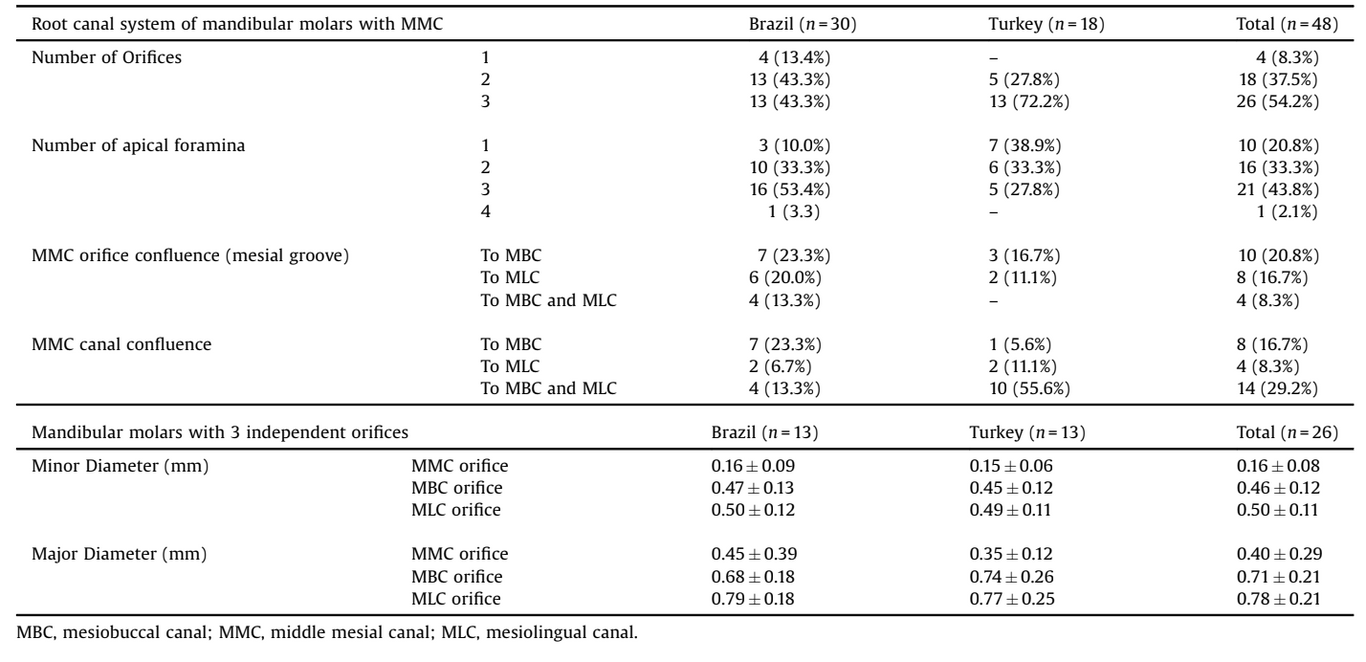 Study on Middle Mesial Canals in Mandibular First Molars Using Micro-CT