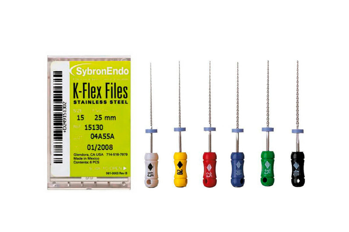 K-Flex hand file, pack of 6 pcs. - 008 / 25 mm