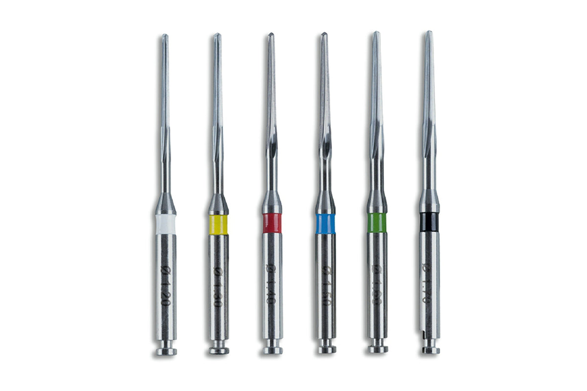 Dentoclic conical calibration drills, pack of 4 pcs. - 1.2 mm white