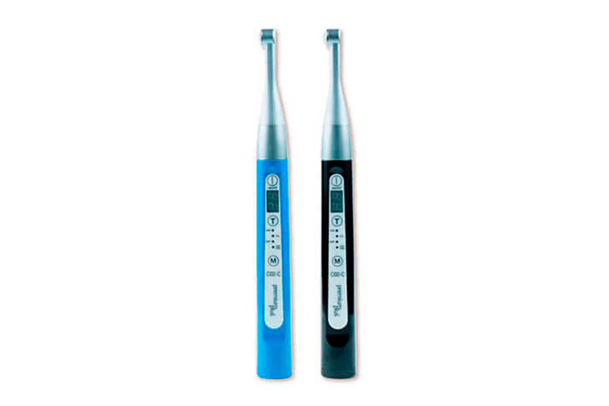 LED composite lamp with intensity indicator - Black