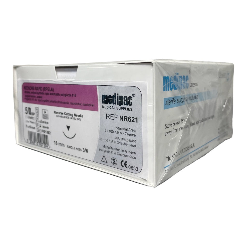 Neosorb Rapid, packing suture 24 pcs - 5/0 - 16 mm needle