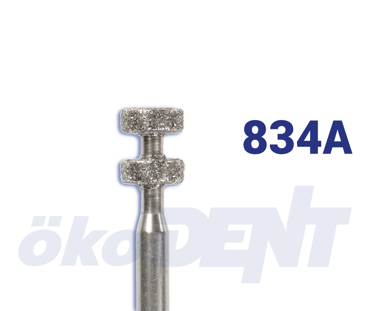 Std-Diamant Medium Burs - Depth Marker, HP Shank, L=1mm, D=3.1mm, 5-Pack