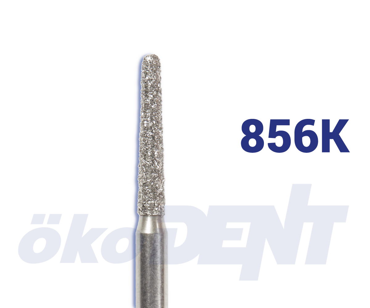Std-Diamant Fine Burs - Cone Cylinder, RA Shank, L=8mm, D=2.5mm, 10-Pack