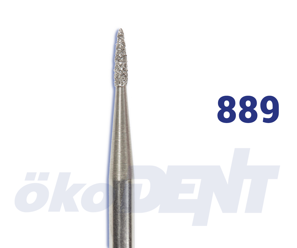 Std-Diamant Super Fine Burs - Special, HP Shank, L=4.0mm, D=1.0mm, 5-Pack