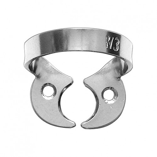 Wingless clamp №W3 with flat horizontal "jaws" for small molars 1pc.