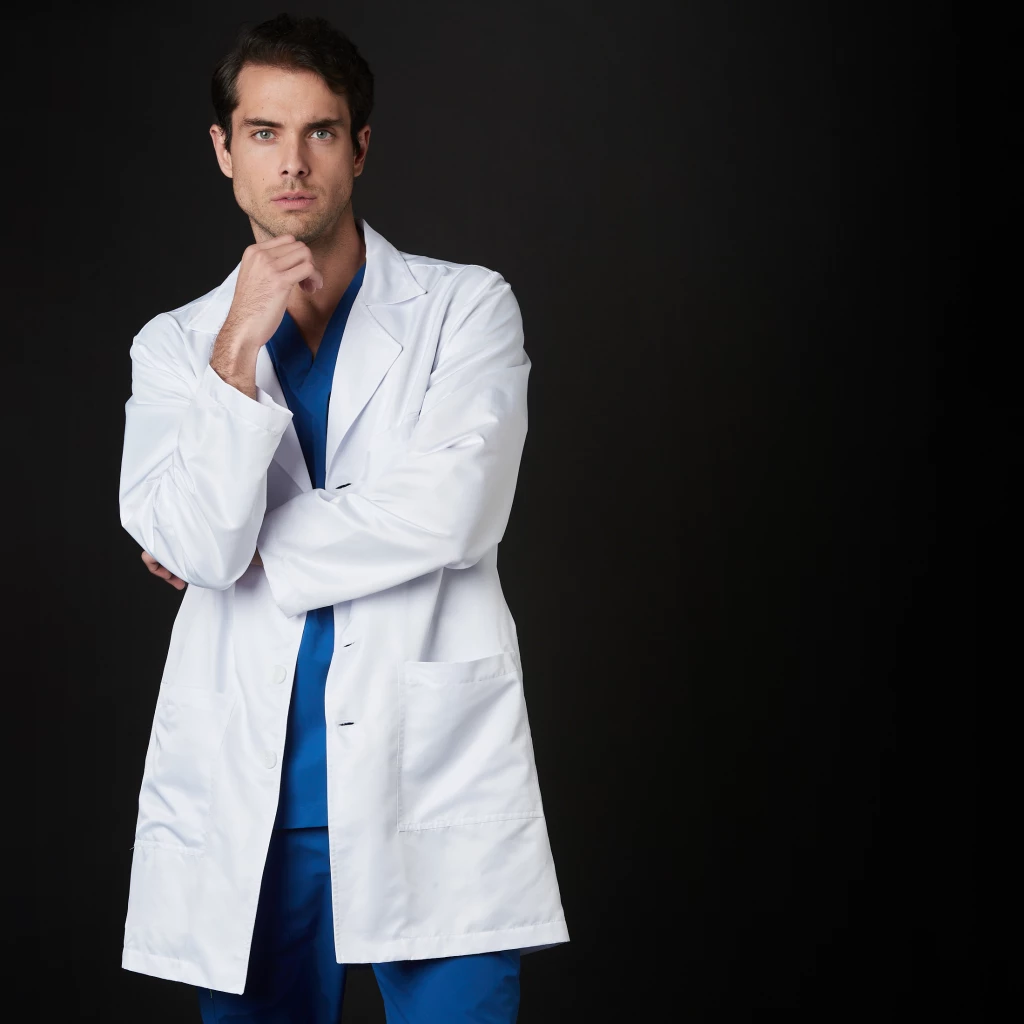 Lab Coat Toledo Win Antibacterial (Color: White/Size:S)