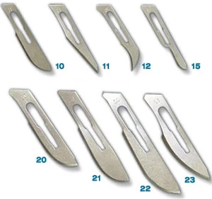 Medco #11 Sterile Carbon Steel Surgical Scalpel Blade, Single Use, Box ...