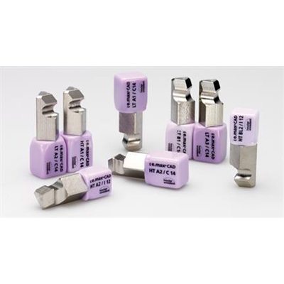 IPS e.max CAD for E4D, HT Block Shade BL4 Size C14, Package of 5 blocks