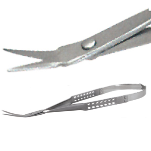 Laschal 14.5 cm periodontal micro scissors w/ 1.0 cm curved blades at ...