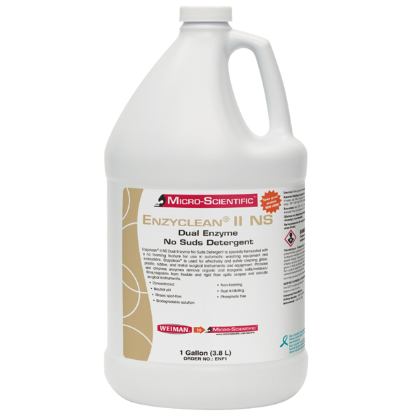 Enzyclean II NS Dual Enzyme No Suds Detergent, 1 Gallon, concentrated ...